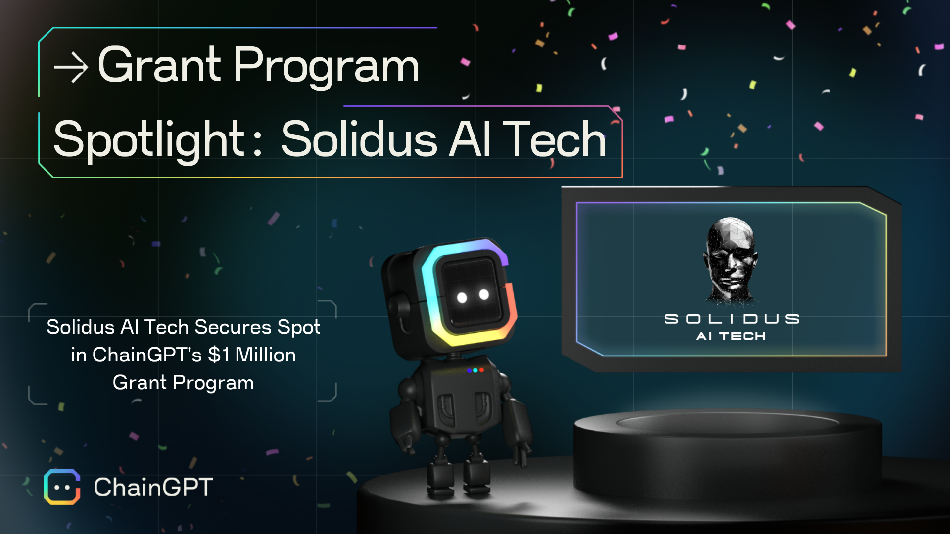 Solidus AI Tech Secures Spot in ChainGPT's $1 Million Grant Program